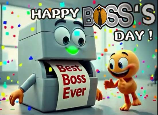 Celebrate Your Boss With This Fun Copy Free Happy Boss's Day eCards | 123 Greetings