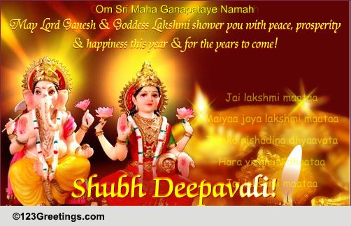 Prosperity And Peace On Diwali... Free Religious Blessings eCards | 123 ...