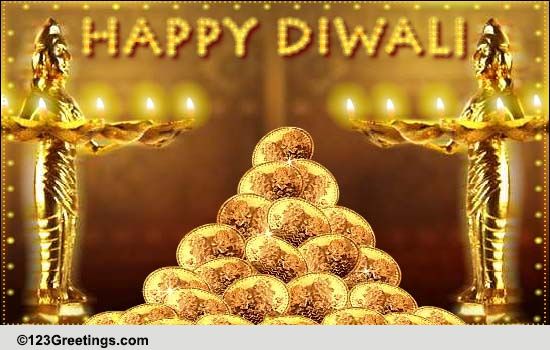 Ma Lakshmi Diwali Blessings! Free Happy Diwali Wishes eCards | 123 ...