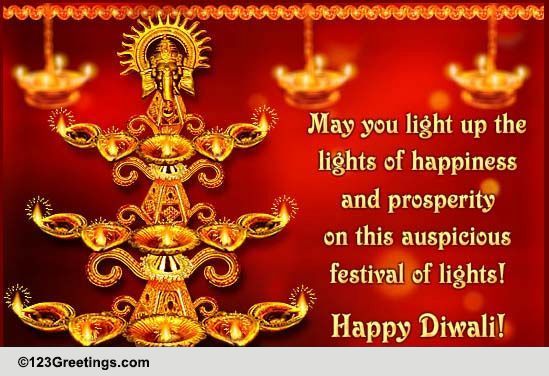 Festival Of Lights... Diwali! Free Happy Diwali Wishes eCards | 123 ...