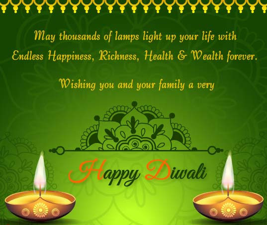 Happiness & Wealth Forever! Free Happy Diwali Wishes eCards | 123 Greetings