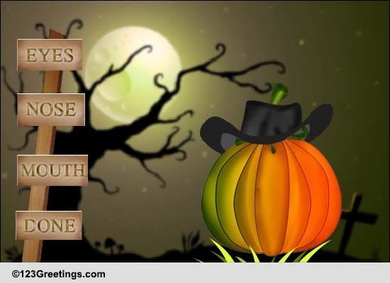 Make Your Halloween Pumpkin! Free Jack-o'-lantern eCards, Greeting ...