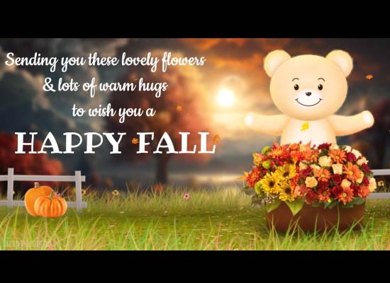 Warm Autumn Hugs For You Free Happy Autumn eCards, Greeting Cards | 123 ...