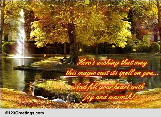 Golden Magic Of Autumn... Free Magic of Autumn eCards, Greeting Cards ...