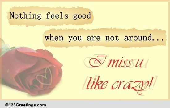 Miss You Like Crazy! Free September Flowers eCards, Greeting Cards ...