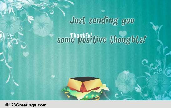 Positive Thoughts For You! Free Positive Thinking Day eCards | 123 ...