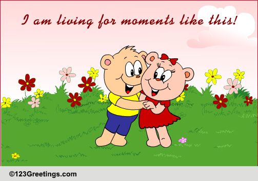 A Cute Romantic Wish Free True Love Forever Day Ecards Greeting Cards