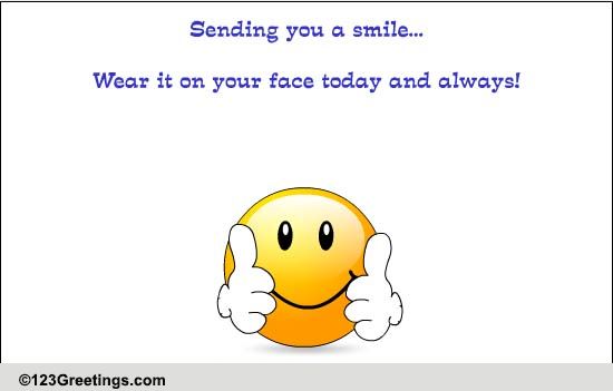 Sending You A Smile! Free Son & Daughter eCards, Greeting Cards | 123 ...