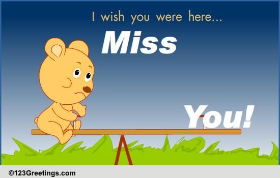 Miss You A Lot! Free Miss You eCards, Greeting Cards | 123 Greetings
