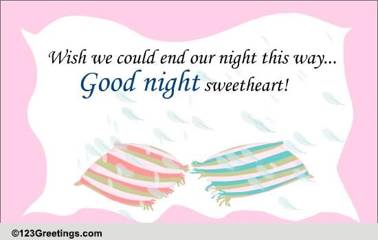 Good Night Sweetheart Free Good Night Ecards Greeting Cards 123