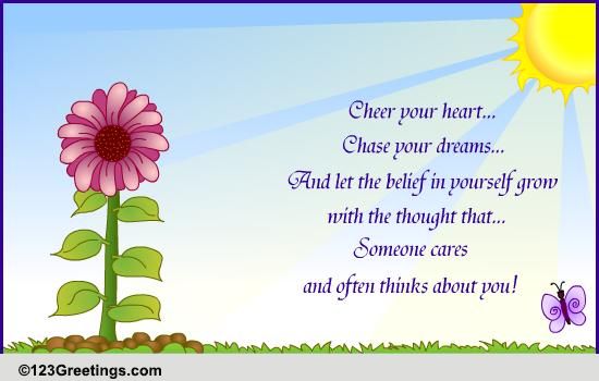 I Care For You! Free Encouragement eCards, Greeting Cards | 123 Greetings