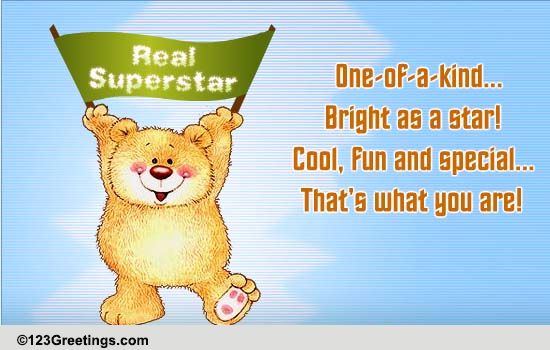 Cool, Fun And Special... Free Encouragement eCards, Greeting Cards | 123 Greetings