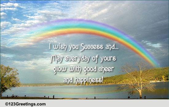 I Wish You Success... Free Encouragement eCards, Greeting Cards | 123 Greetings