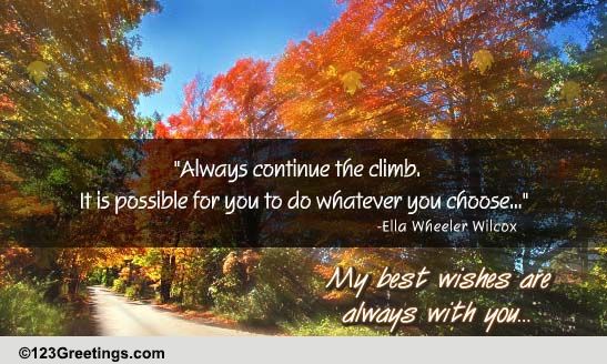 Inspiring Quote! Free Encouragement eCards, Greeting Cards | 123 Greetings