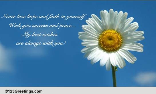 Best Wishes Just For You! Free Encouragement eCards, Greeting Cards | 123 Greetings