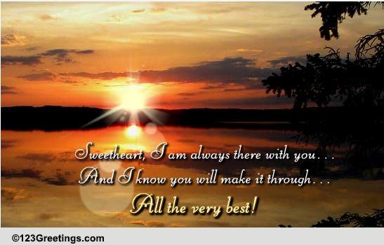 All The Best Sweetheart! Free Encouragement eCards, Greeting Cards | 123 Greetings