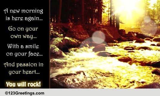 You Will Rock! Free Encouragement eCards, Greeting Cards | 123 Greetings