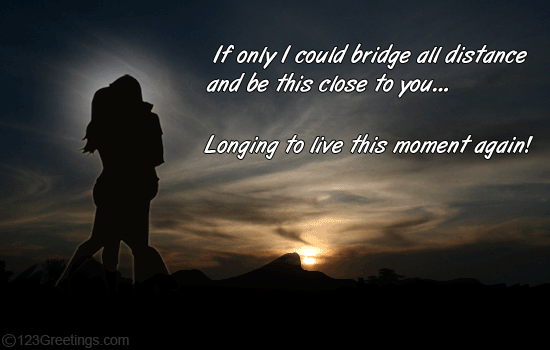 A Romantic Card Free Across The Miles ECards Greeting Cards 123 