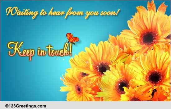 To Say Keep In Touch... Free Keep in Touch eCards, Greeting Cards | 123 Greetings