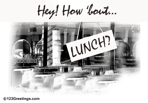 How About Lunch Free Party Invitations ECards Greeting Cards 123 