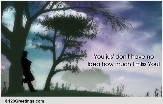 Miss You My Sweetheart Free Missing Her Ecards Greeting Cards 123