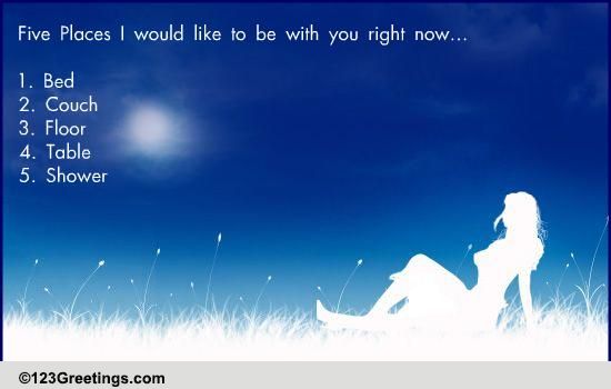 Five Things I Miss Free Missing Him Ecards Greeting Cards 123 Greetings