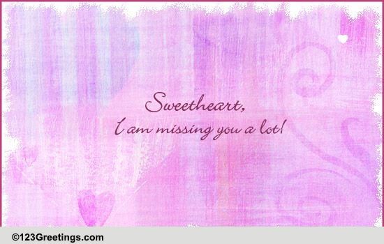 Missing You With Every Breath Free Missing Him Ecards Greeting