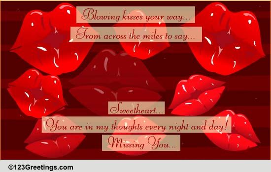 Kisses And Kisses Free For Your Sweetheart Ecards Greeting Cards