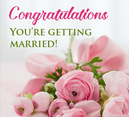 Congrats You re Getting Married Free Engagement ECards 123 Greetings