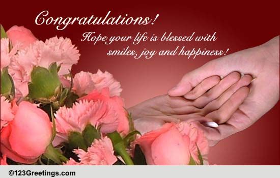 Congrats! Free Engagement eCards, Greeting Cards | 123 Greetings