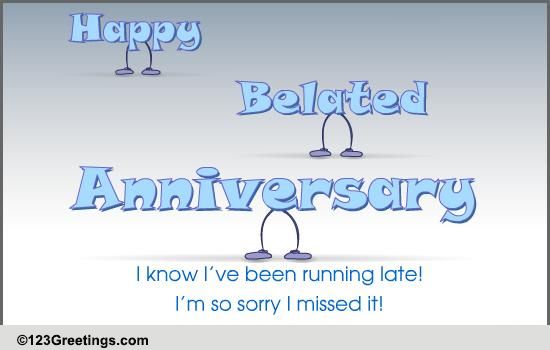 I Know I Am Late... Free Belated Wishes eCards, Greeting Cards | 123 ...