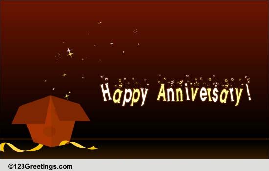 Sparkling Anniversary! Free Gifts eCards, Greeting Cards | 123 Greetings