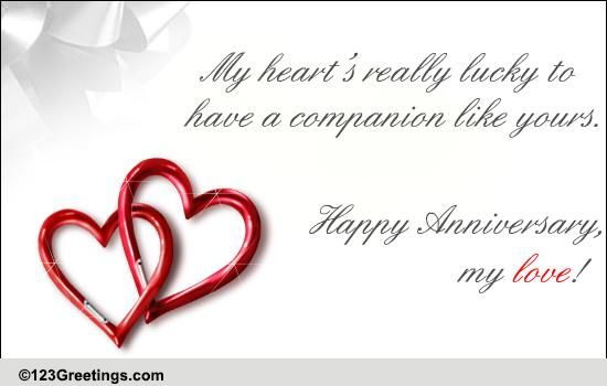 Anniversary Wish For Your Love. Free For Her eCards, Greeting Cards ...