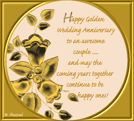 Golden Anniversary Couple Free To A Couple ECards Greeting Cards 