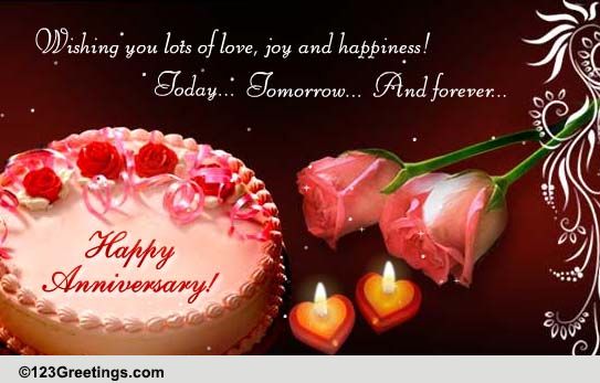 Anniversary To A Couple Cards Free Anniversary To A Couple Wishes 