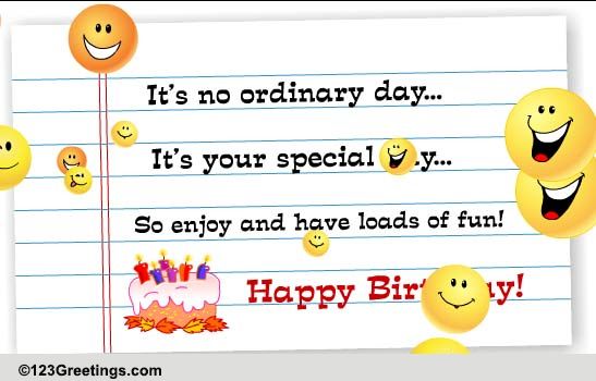 Your Special Day! Free Boss & Colleagues eCards, Greeting Cards | 123 ...