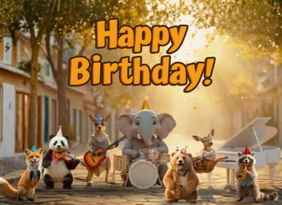 Send Birthday Beats From Forest Band Free Happy Birthday eCards | 123 ...
