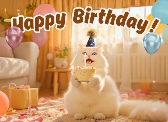 Send The Purrfect Birthday Surprise! Free Happy Birthday eCards | 123 ...