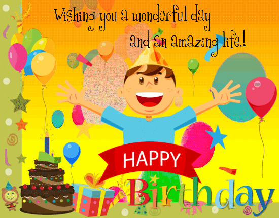 A Birthday Ecard For Your Kid Free For Kids ECards Greeting Cards 