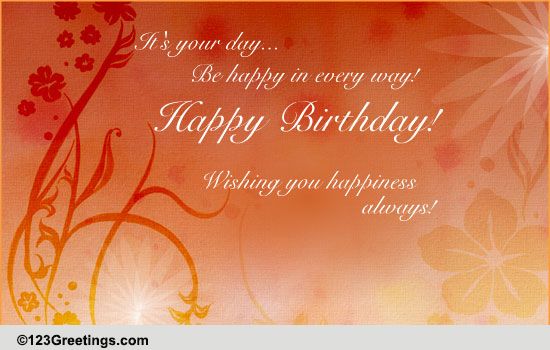 Birthday Smile Cards, Free Birthday Smile Wishes, Greeting Cards | 123 ...