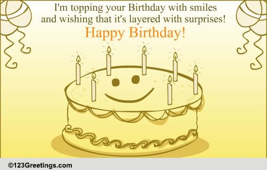 A Birthday Smile! Free Smile eCards, Greeting Cards | 123 Greetings