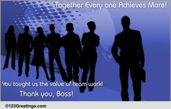 A Special Ecard For Your Boss! Free Boss eCards, Greeting Cards | 123 ...