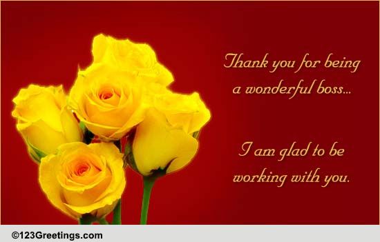 For Your Boss... Free Boss eCards, Greeting Cards | 123 Greetings