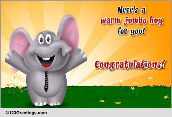 Warm Jumbo Hug! Free Business & Workplace eCards, Greeting Cards | 123 ...