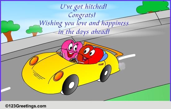 U've Got Hitched! Free Engagement eCards, Greeting Cards | 123 Greetings