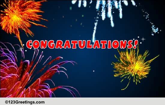 Send Your Congratulations! Free For Everyone eCards, Greeting Cards ...