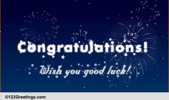 Wish You Good Luck! Free For Everyone eCards, Greeting Cards | 123 ...