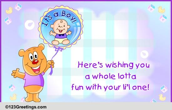 It's A Boy! Free New Baby eCards, Greeting Cards | 123 Greetings