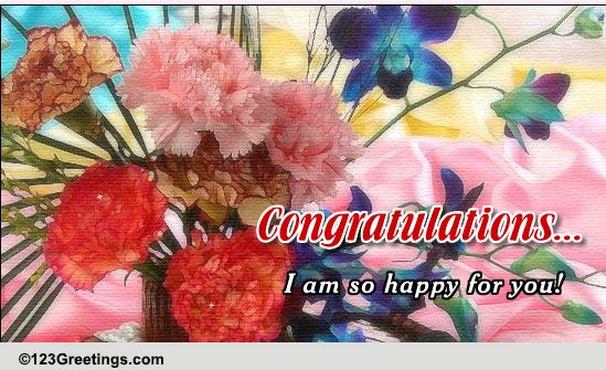I Am Happy For You. Free New Baby eCards, Greeting Cards | 123 Greetings