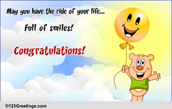Have The Ride Of Your Life! Free New Car & License eCards | 123 Greetings